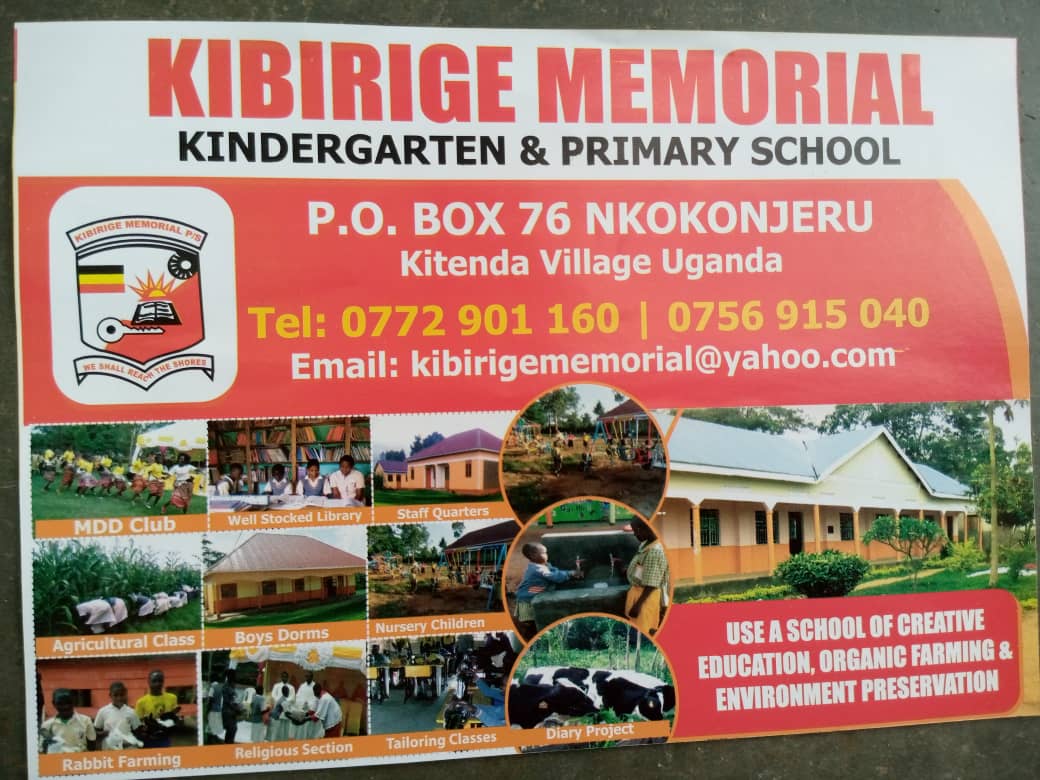 KIBIRIGE MEMORIAL KINDRGARTEN DAY AND BOARDING PRIMARY SCHOOL-KITENDA ...